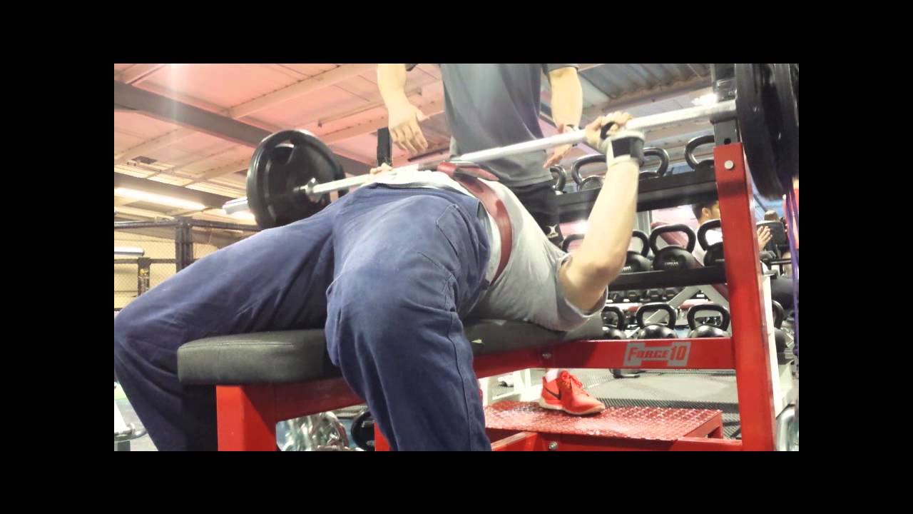 160113 Chain Bench 82 5+40kgx4 Set 4 - YouTube