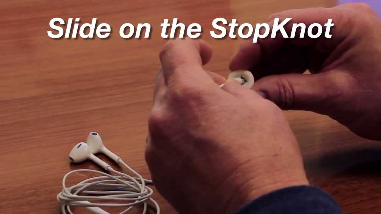 StopKnot Earbud Tangle Preventer - YouTube