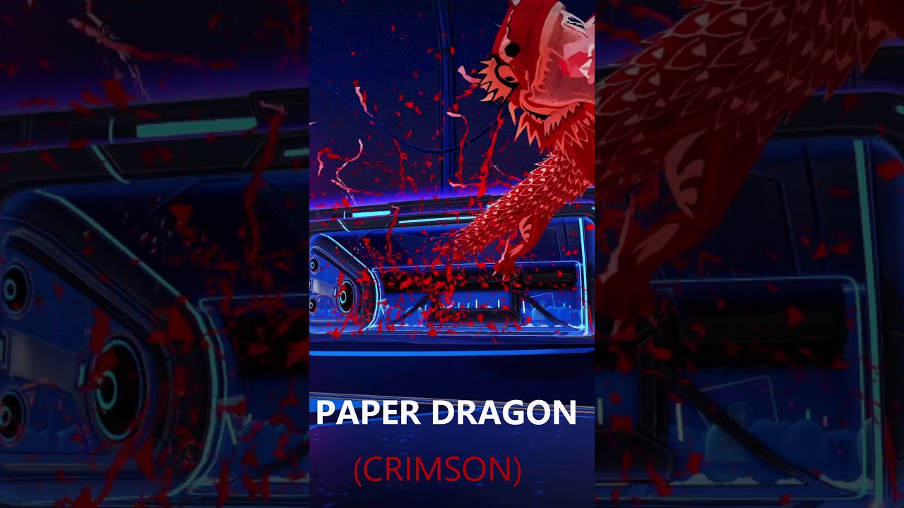 Rocket League Paper Dragon Goal Explosion #shorts - YouTube