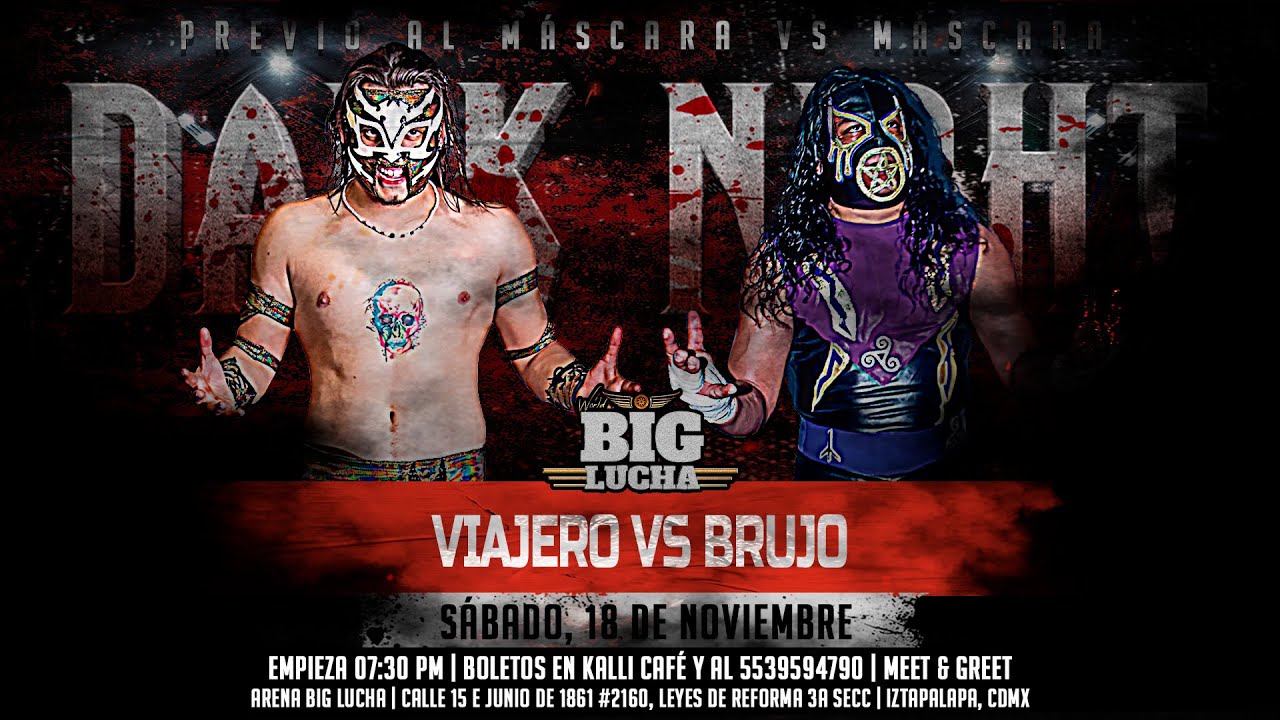 Viajero vs Brujo | Lucha Extrema en Dark Night '23 de Big Lucha - YouTube