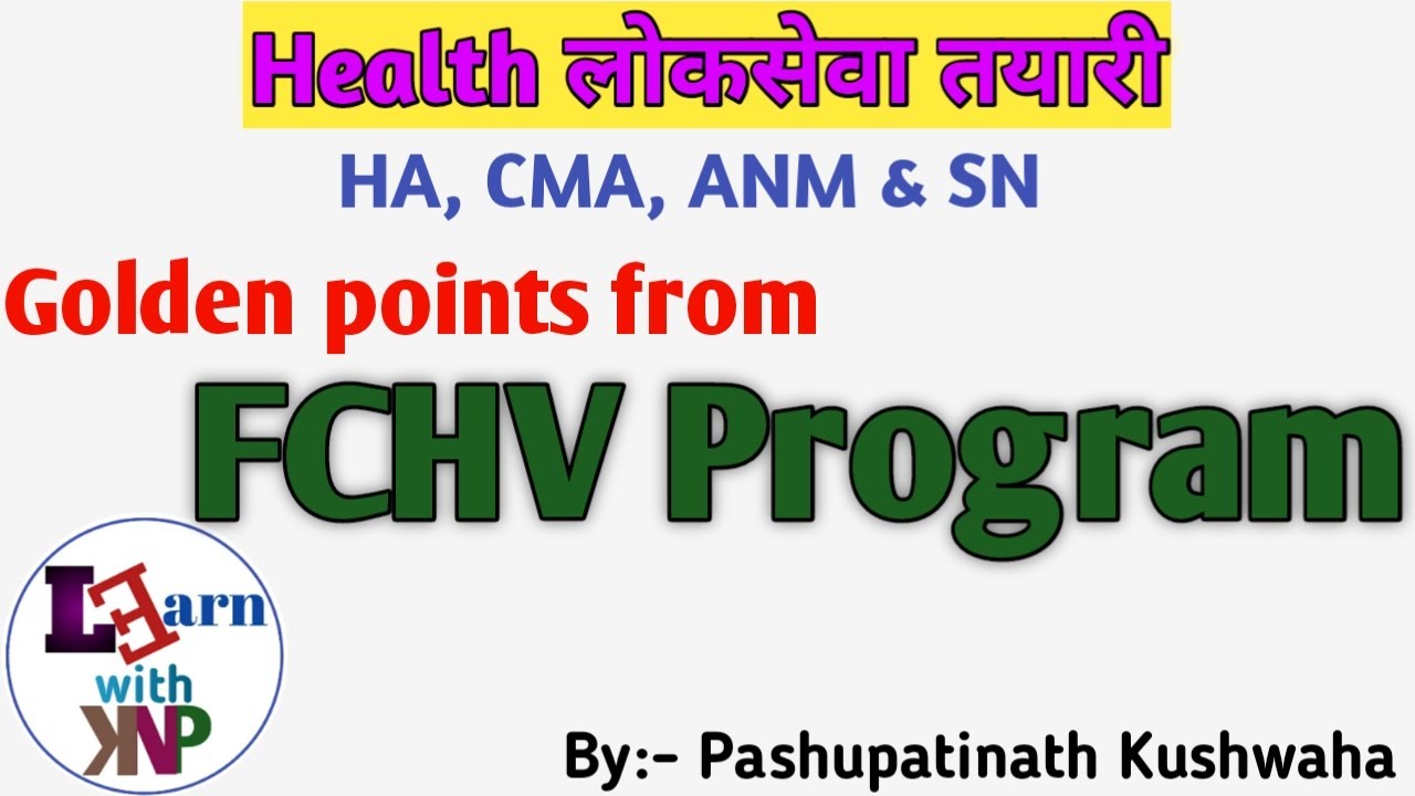 Golden points from FCHV Program | #healthloksewa #fchv #program # ...