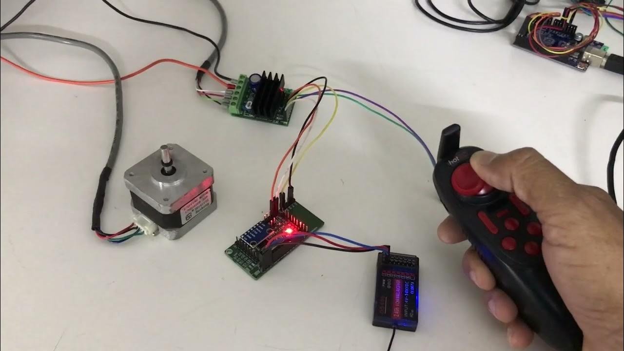 RF Remote Control Nema 17 Stepper Motor - YouTube
