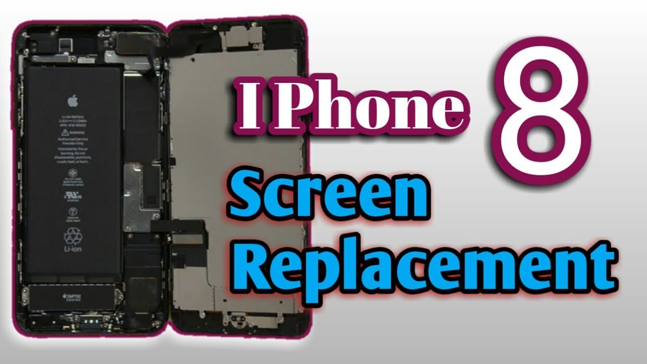 iphone 8 screen replacement, step by step, very easy steps by H&F - YouTube