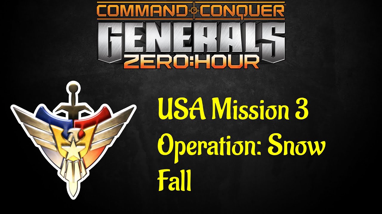 (USA Mission 3) Operation: Snow Fall | C&C Generals Zero Hour - YouTube