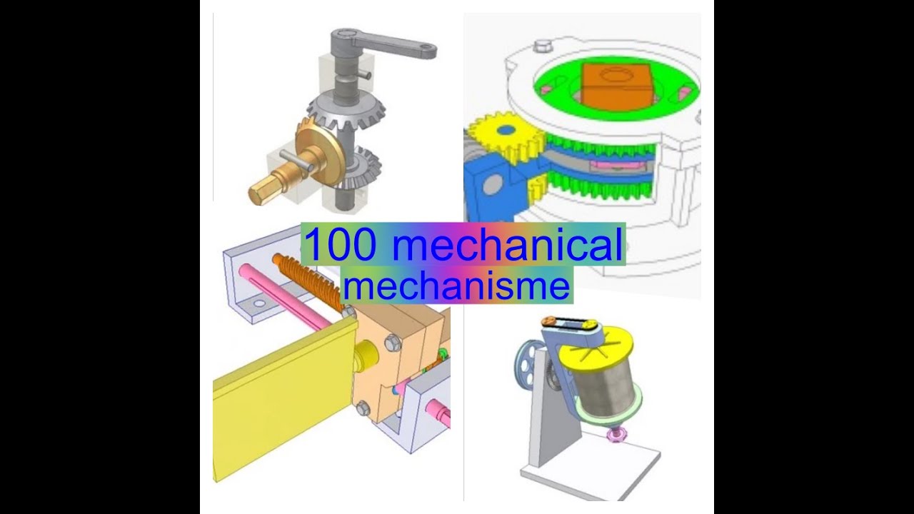 100 mechaical mechanisme used in machenry - YouTube
