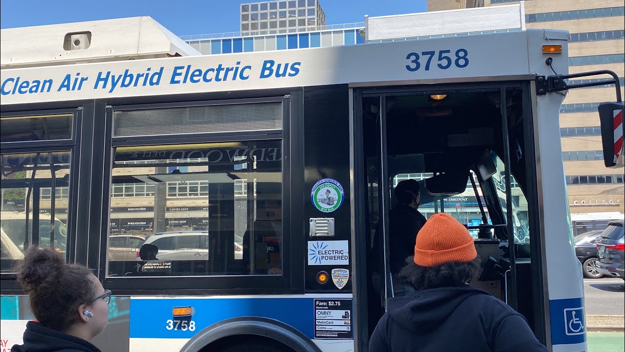 MTA Bus: 2007 Orion VIII OG HEV 3758 on the Q60 - YouTube