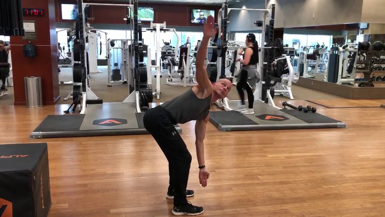 Dynamic Bent Over Thoracic Rotation - YouTube