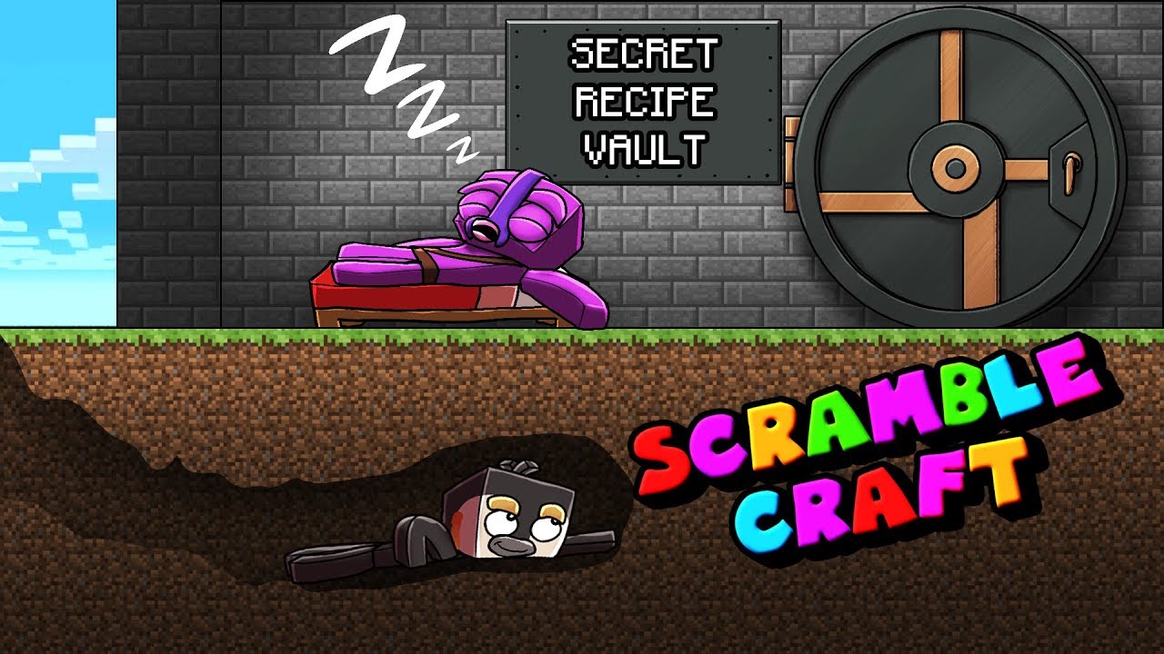 Minecraft - SNEAKING INTO KRAKEN'S SECURE BASE! (Scramble Craft) - YouTube