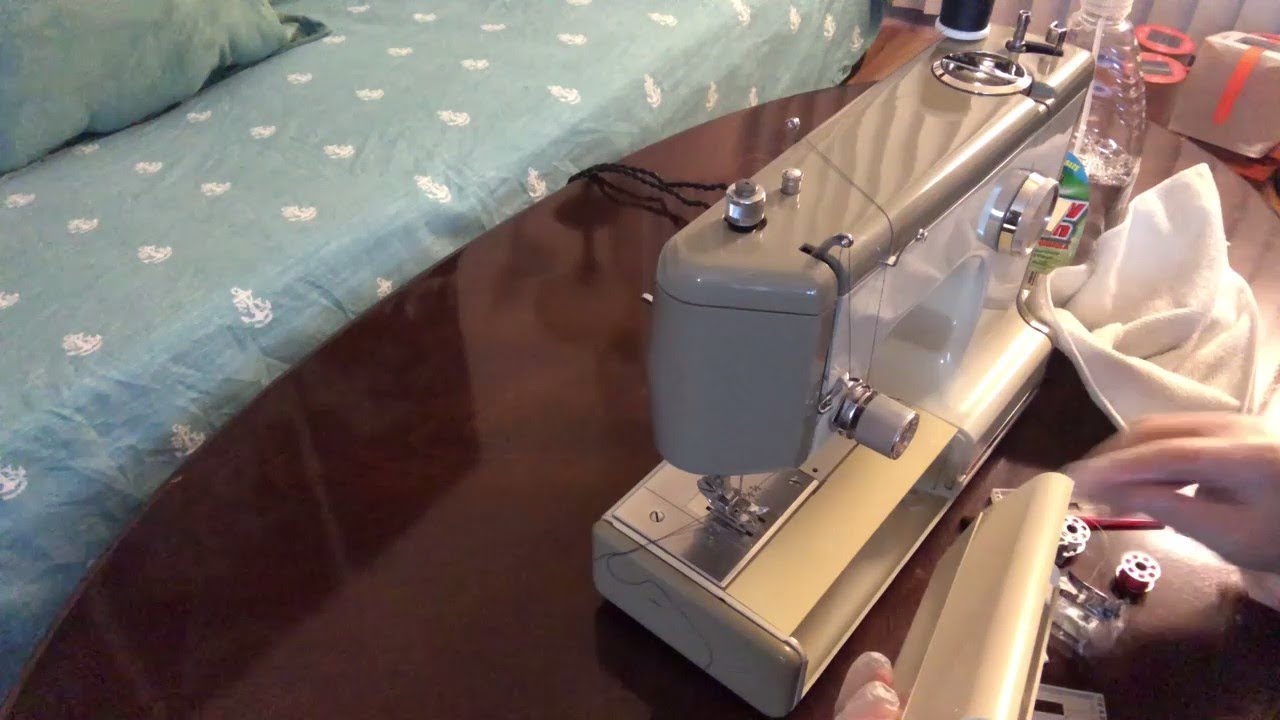 Cleaning Sewing Machine and Wiping Table - YouTube