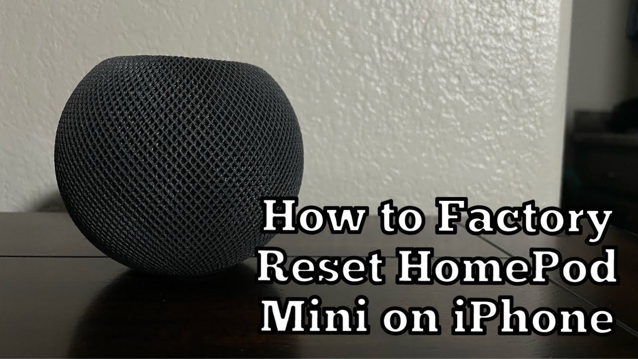 How to Factory Reset HomePod Mini on iPhone - YouTube