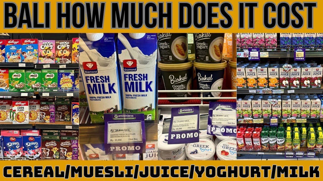 Bali Shopping How Much Does it Cost 2024, Bali Food Prices - YouTube