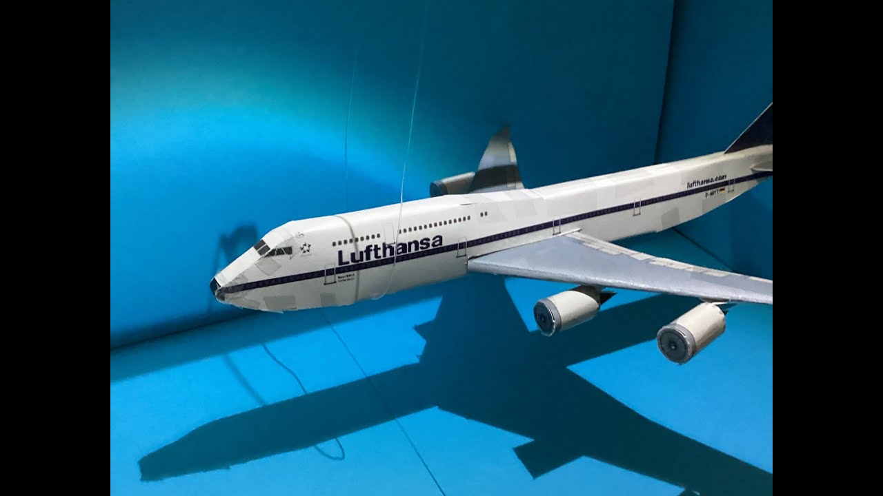 Airigami Lufthansa 747 Retro Livery Assembly Stop Motion (50 Sub ...