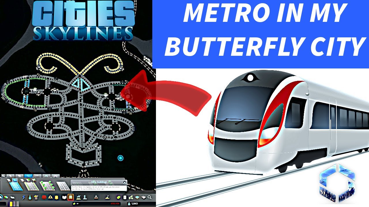 OPENED A METRO HUB IN BUTTERFLY CITY 🦋 | CITIES SKYLINES GAMEPLAY 2023 ...