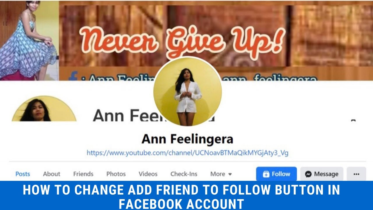How to Change Add Friend to Follow Button in Facebook Account|2021 ...