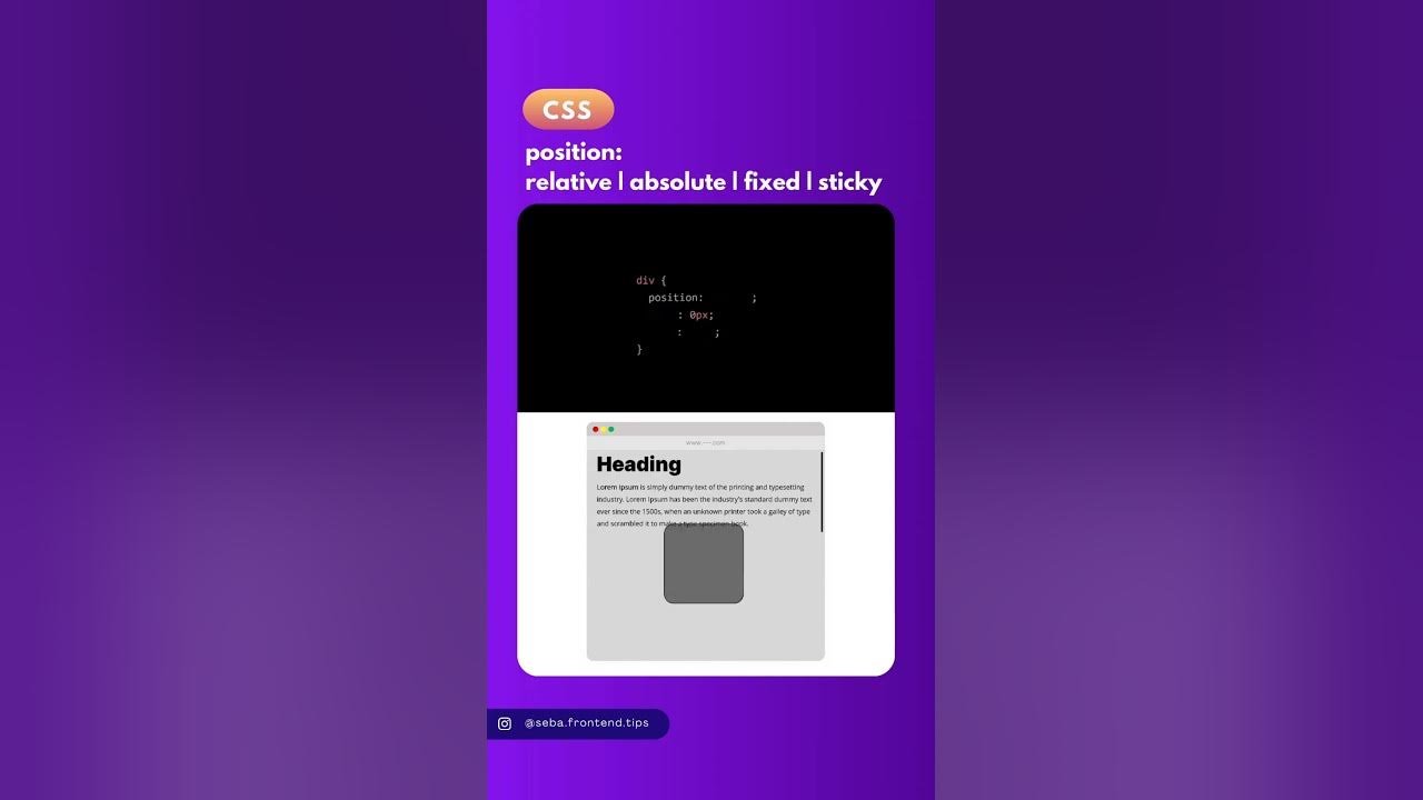 Frontend Tips Css3 Html5 Codingtutorial Webdesign Youtube