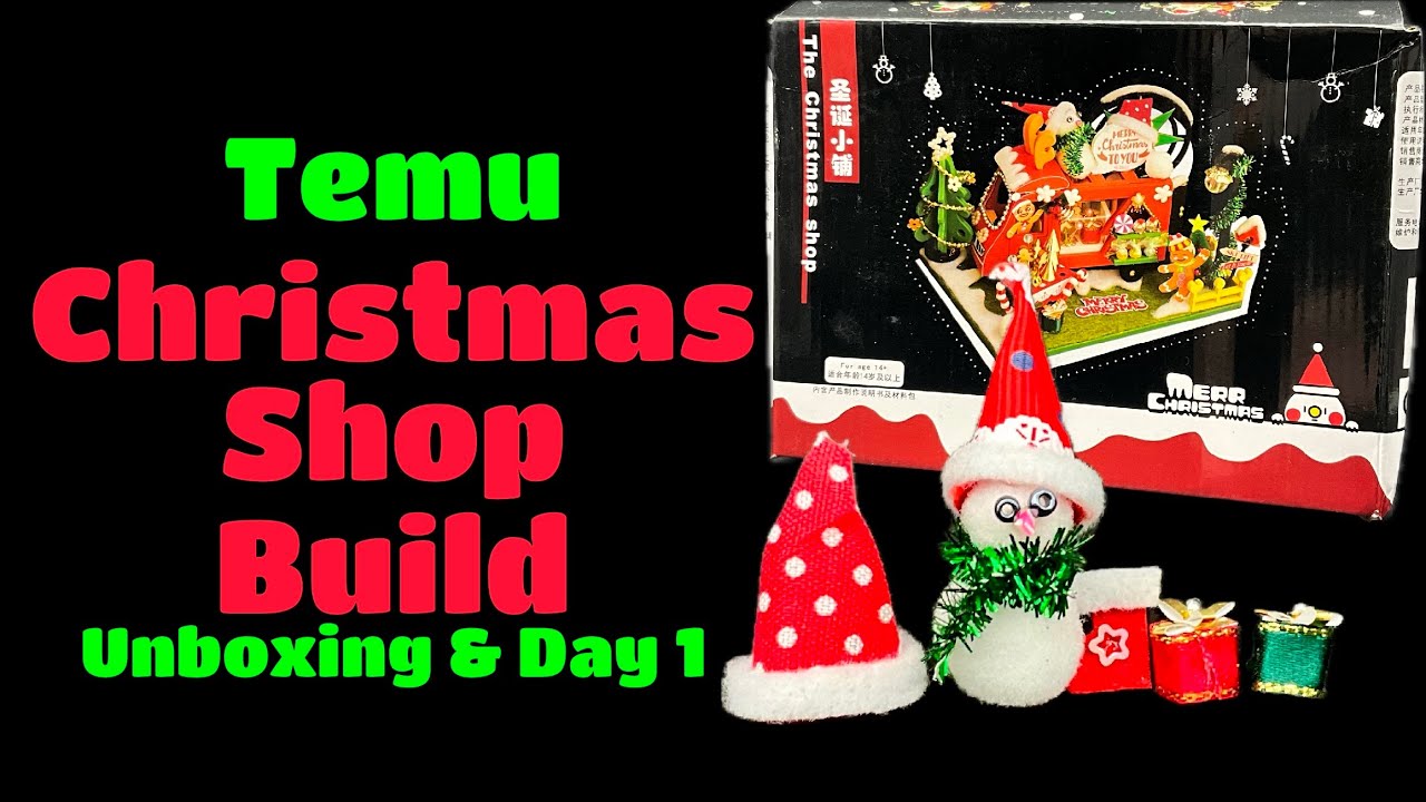 Temu Christmas Shop Build-Unboxing and Day 1 - YouTube