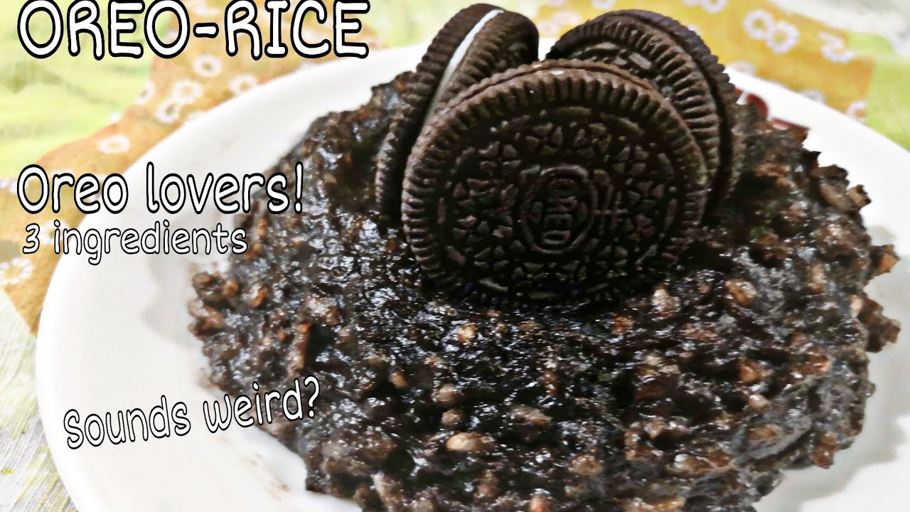 Oreo lovers? Try this weird OREO-RICE in rice cooker simply with only 3 ...