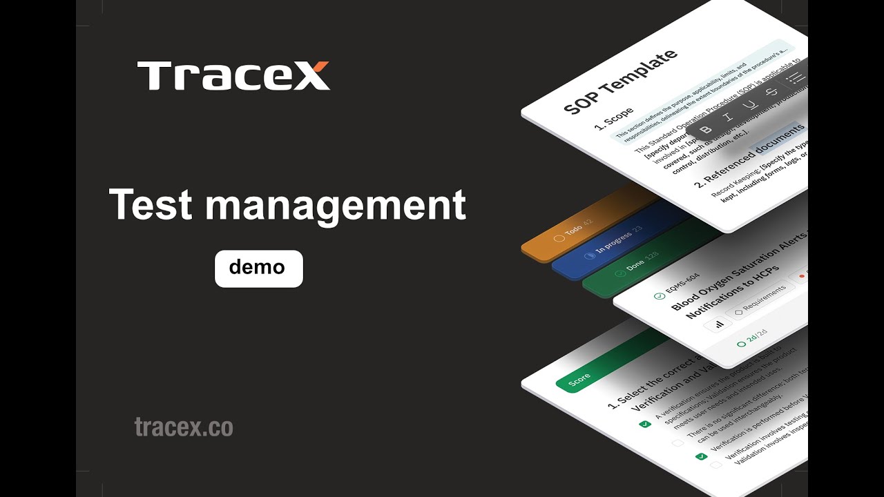 tracex test management - YouTube
