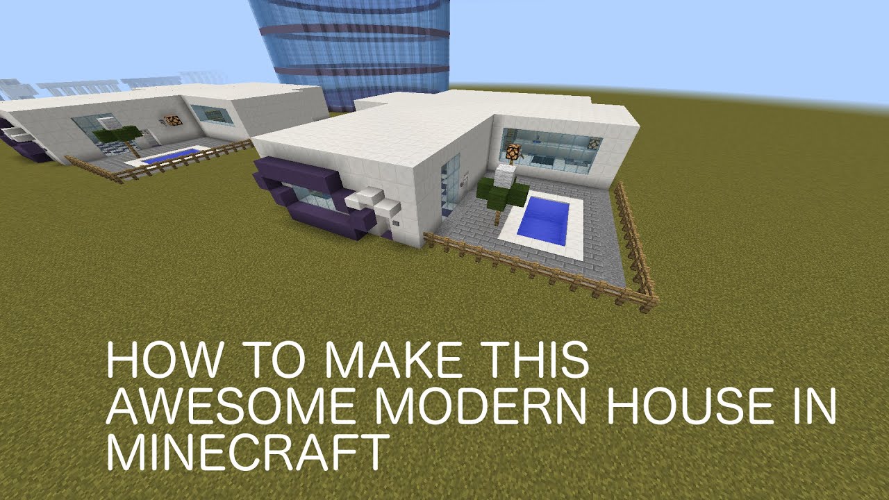 How to Make a Flat 1 Story Modern House in Minecraft - YouTube