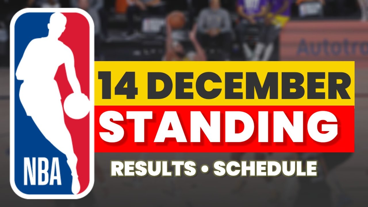 Nba standing today 14 December | Nba Games Results| nba updates - YouTube