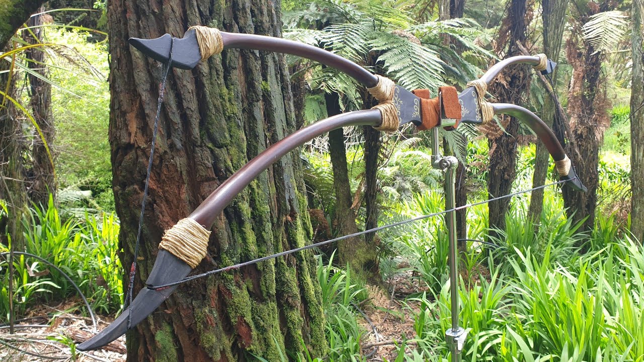 Double limb bow and arrow 45# - YouTube