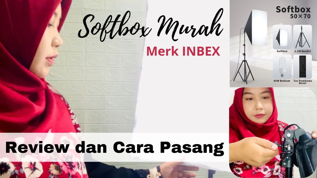 Review dan Cara pasang Softbox Merk INBEX - YouTube