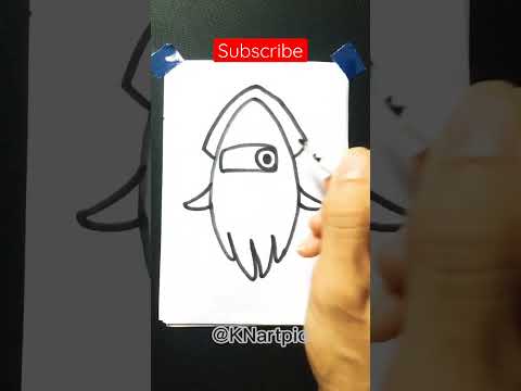 Drawing Blooper from super Mario - YouTube