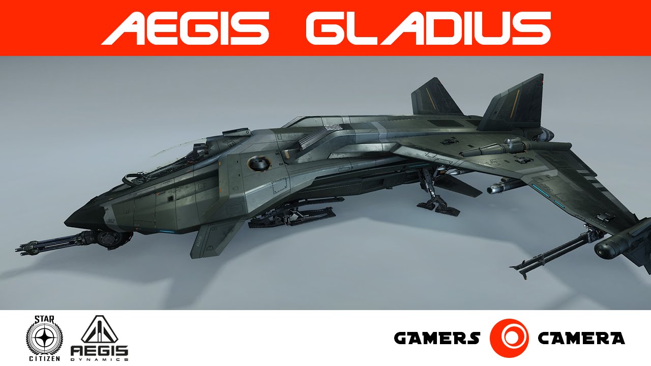 Star Citizen - Aegis Gladius Ship Gameplay Walkthrough 60fps - YouTube