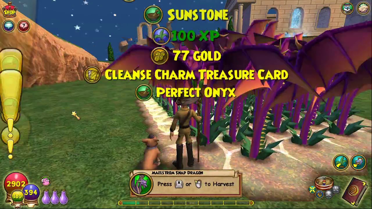 Wizard101 Maelstrom Snap Dragon Mature Harvest - YouTube