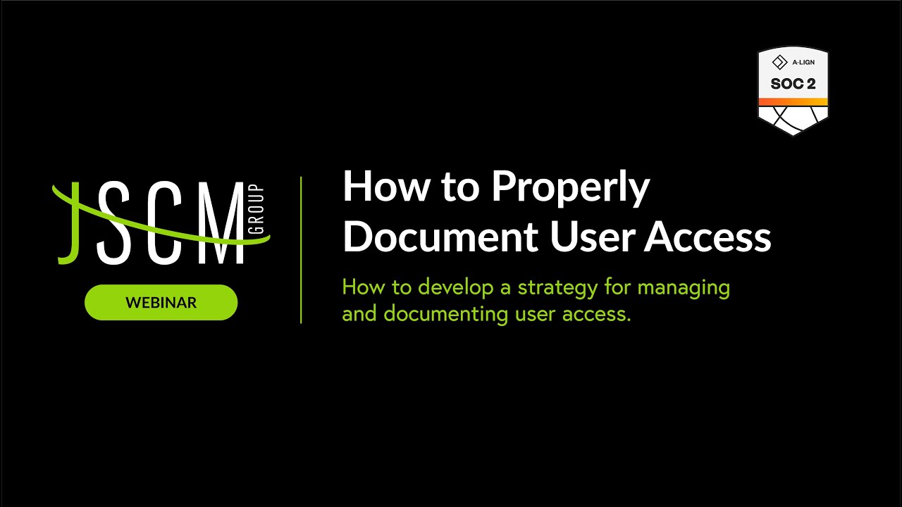 How to Properly Document User Access - YouTube
