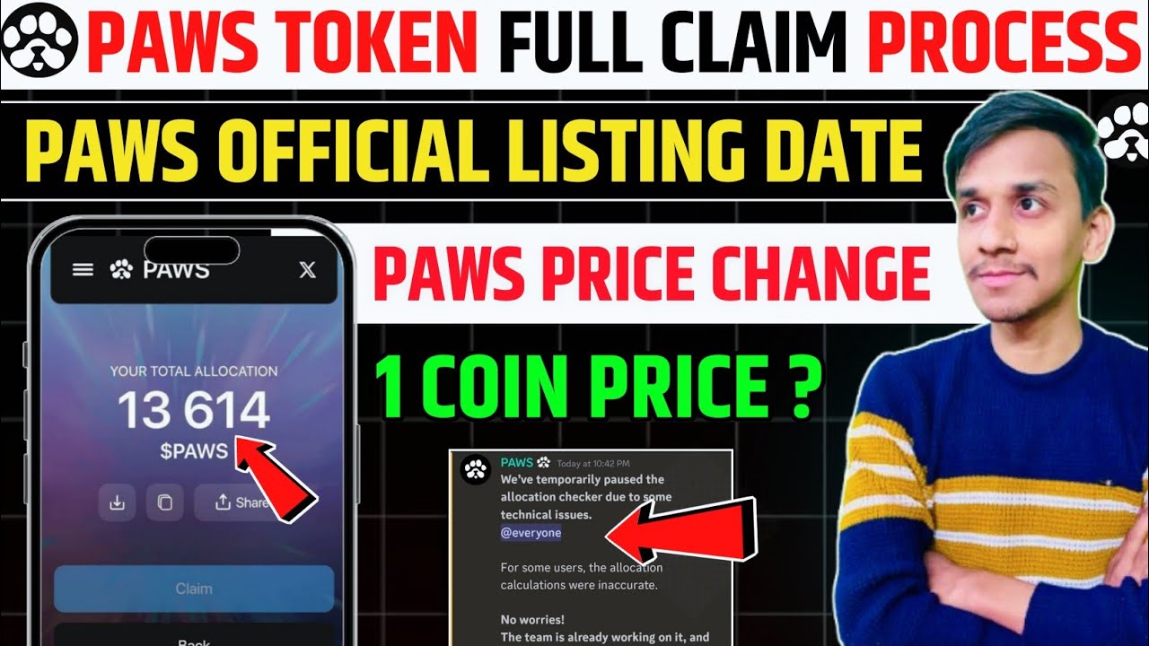 Paws Airdrop Claim Withdrawal | Paws Token Withdrawal | Paws Airdrop ...