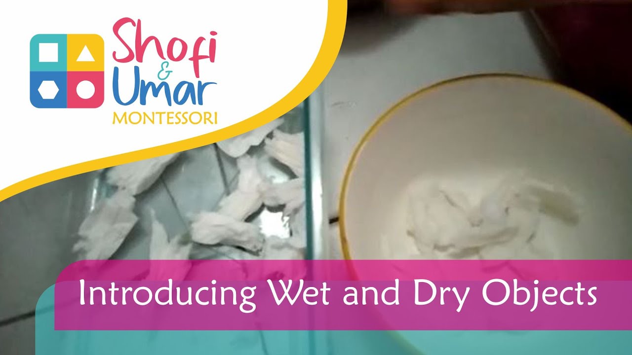 Montessori Introducing Wet and Dry Objects - YouTube