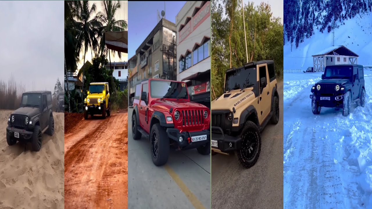 MOST POPULAR THAR OFF ROAD REELS 🔥👑🤩 THAR LOVERS 🤩#thar #reels #viral # ...