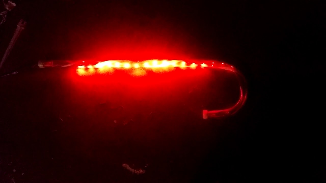 Flaming candy cane! - YouTube