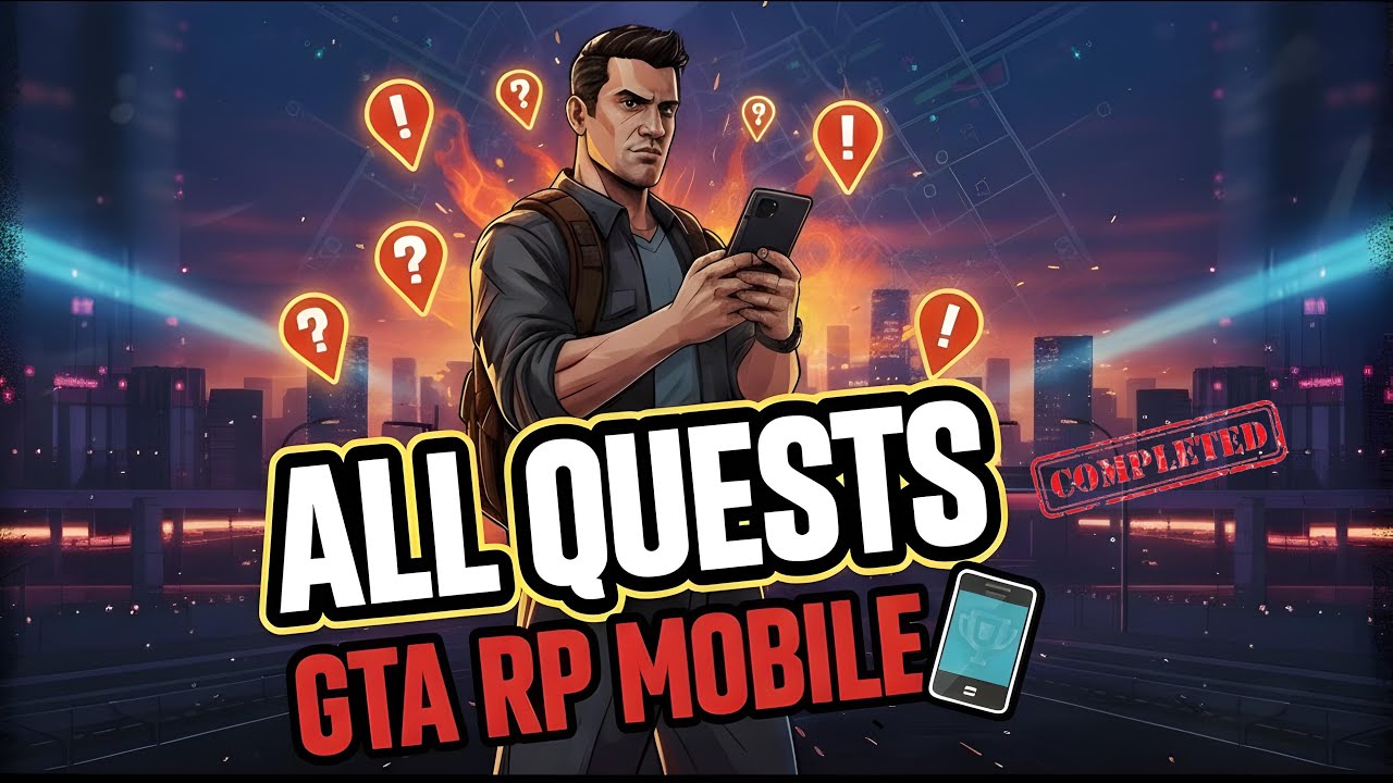 I COMPLETED ALL THE QUESTS IN GRAND RP MOBILE | GTA RP PART #2 - YouTube