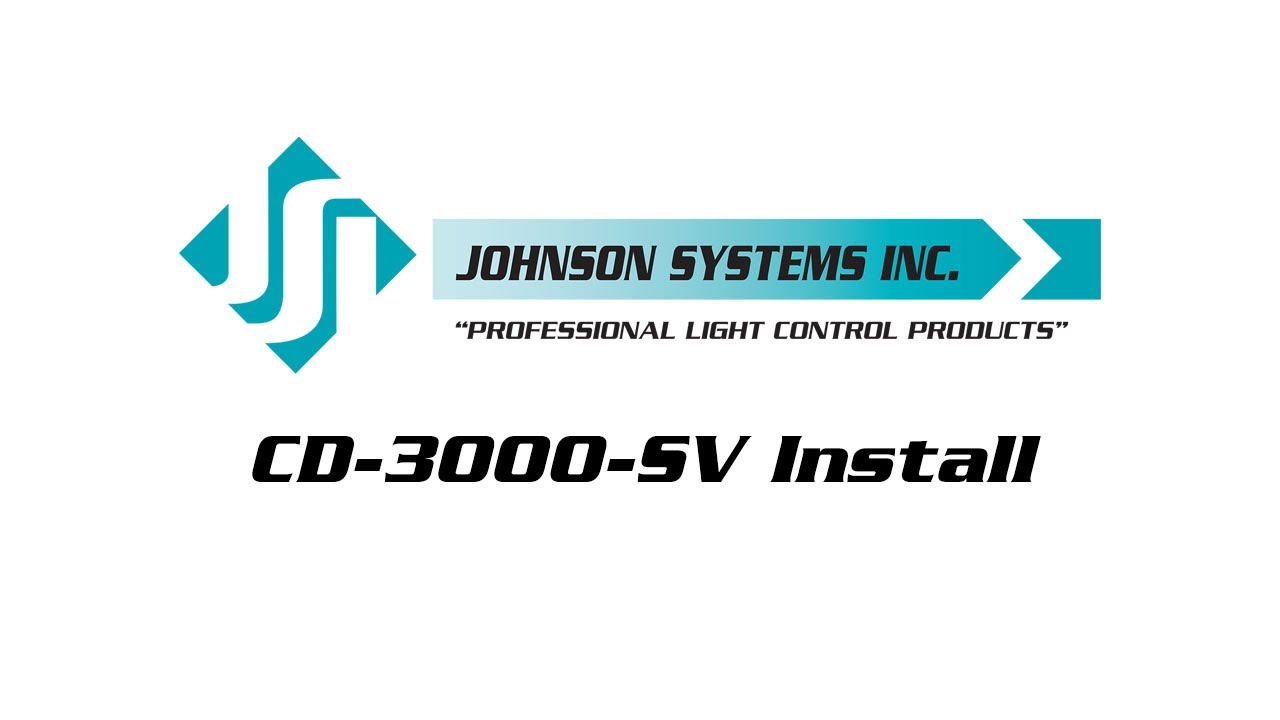 Johnson Systems CD-3000-SV Install - YouTube