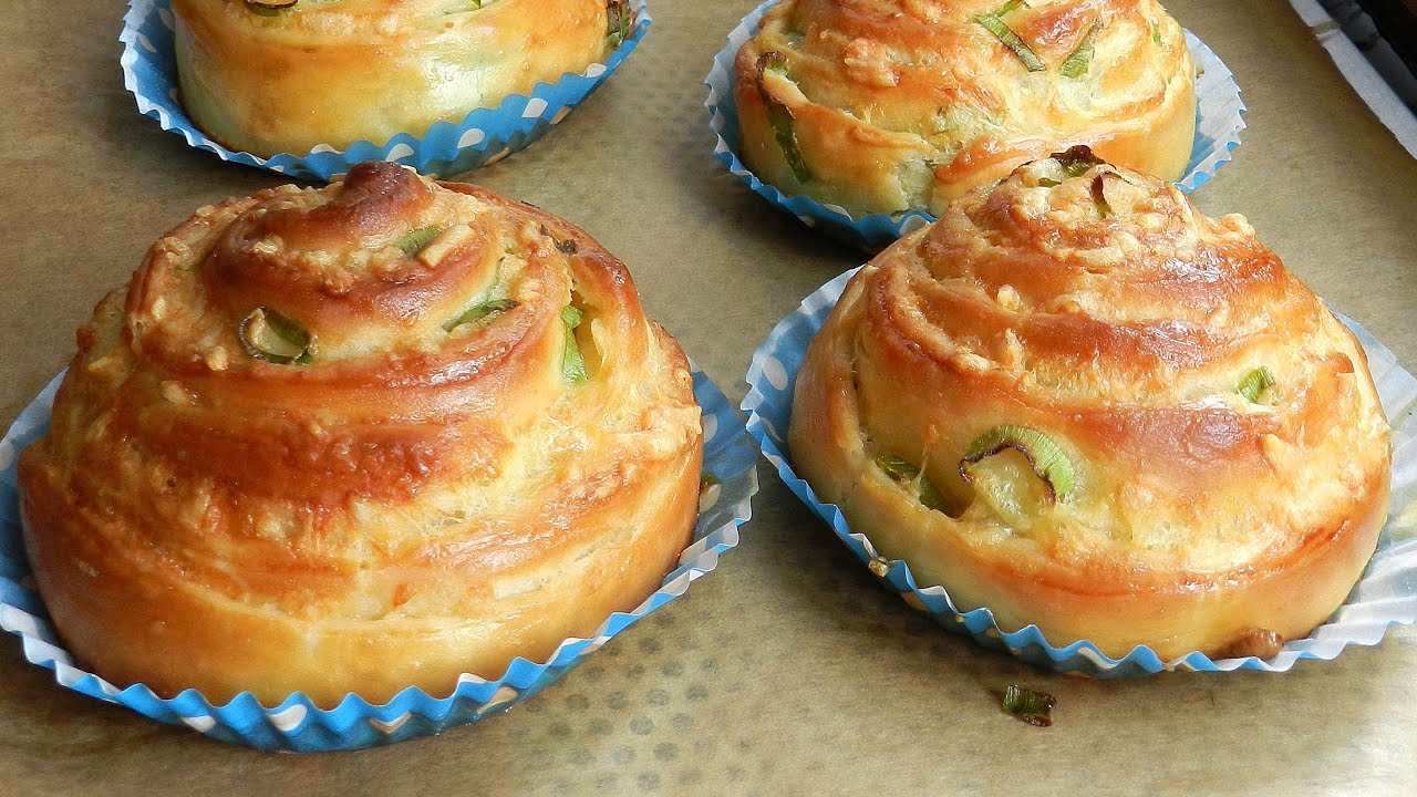 Spring Onion Cheese Soft Bread Delicious! - YouTube