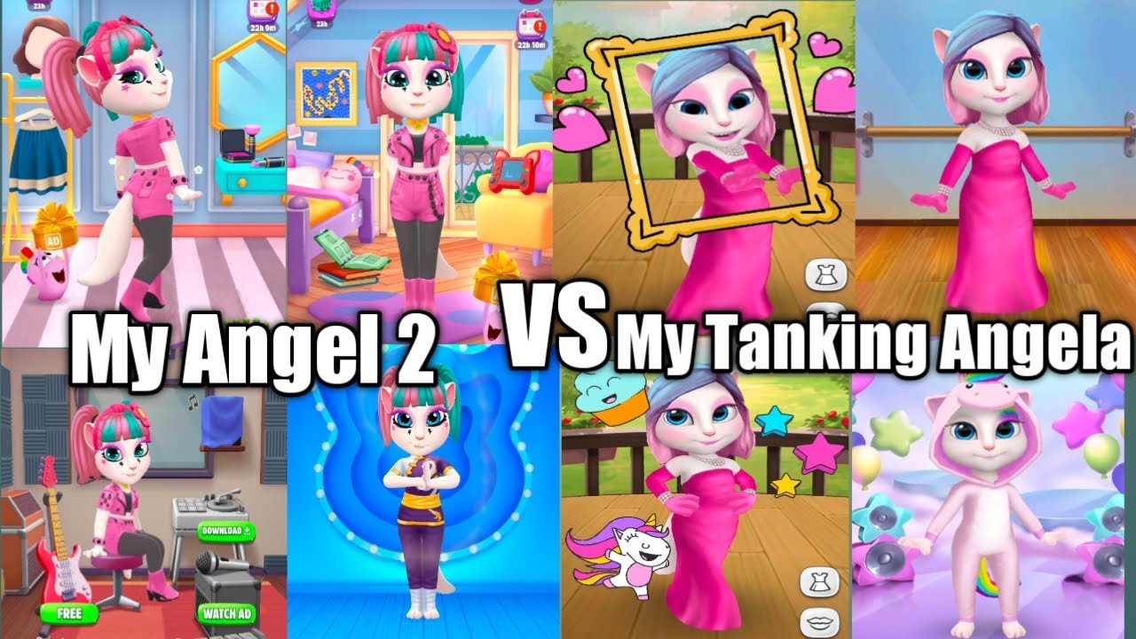 My angle 2 vs. My Tanking Angela. #trending🥰🥳🌹🎊 - YouTube