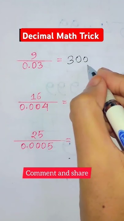Decimal Math Trick #maths #cuberoot #easy #mathematics #mathpark # ...
