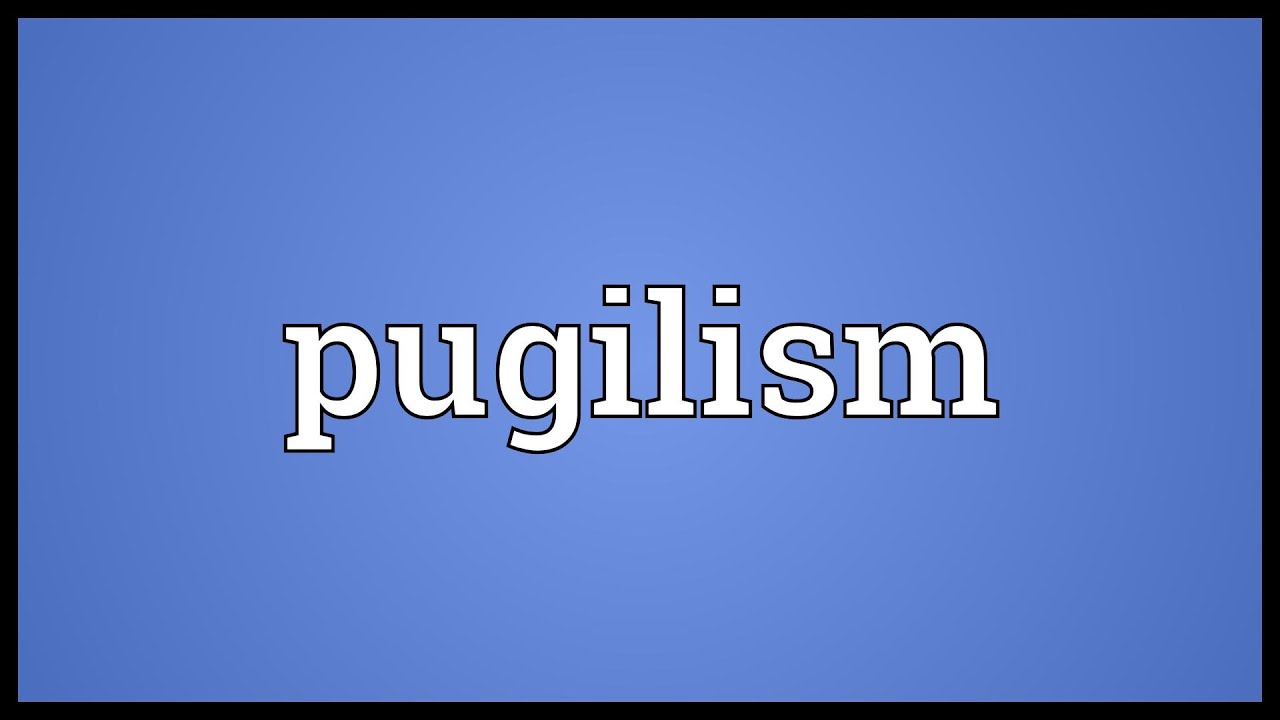 Pugilism Meaning - YouTube