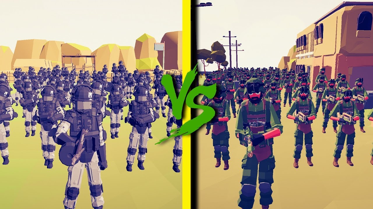 SCP TEAM vs MILITARY TEAM - Totally Accurate Battle Simulator TABS ...