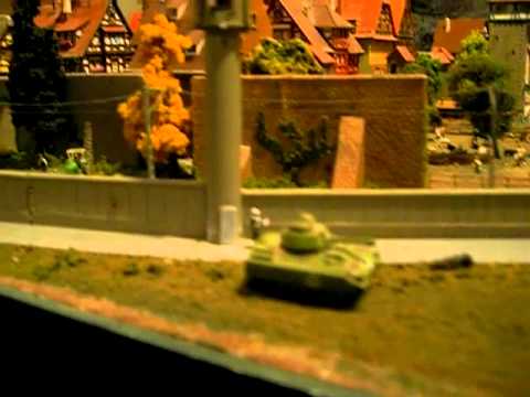 N scale German model train layout - YouTube