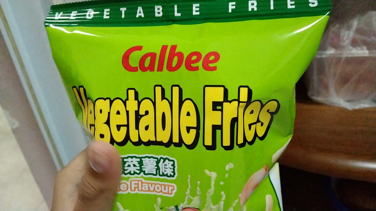 Calbee Vegetables Fries Barbecue Flavour - YouTube