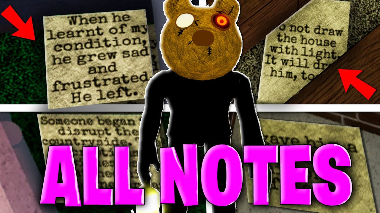 MR. STITCHY'S ALL SECRET NOTES LOCATIONS! (Roblox Piggy) - YouTube