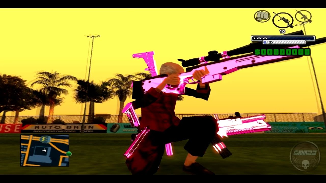 WeaponPack Chrome Pink Guns for SAMP 2014 ★ GTA San Andreas • [DL ...