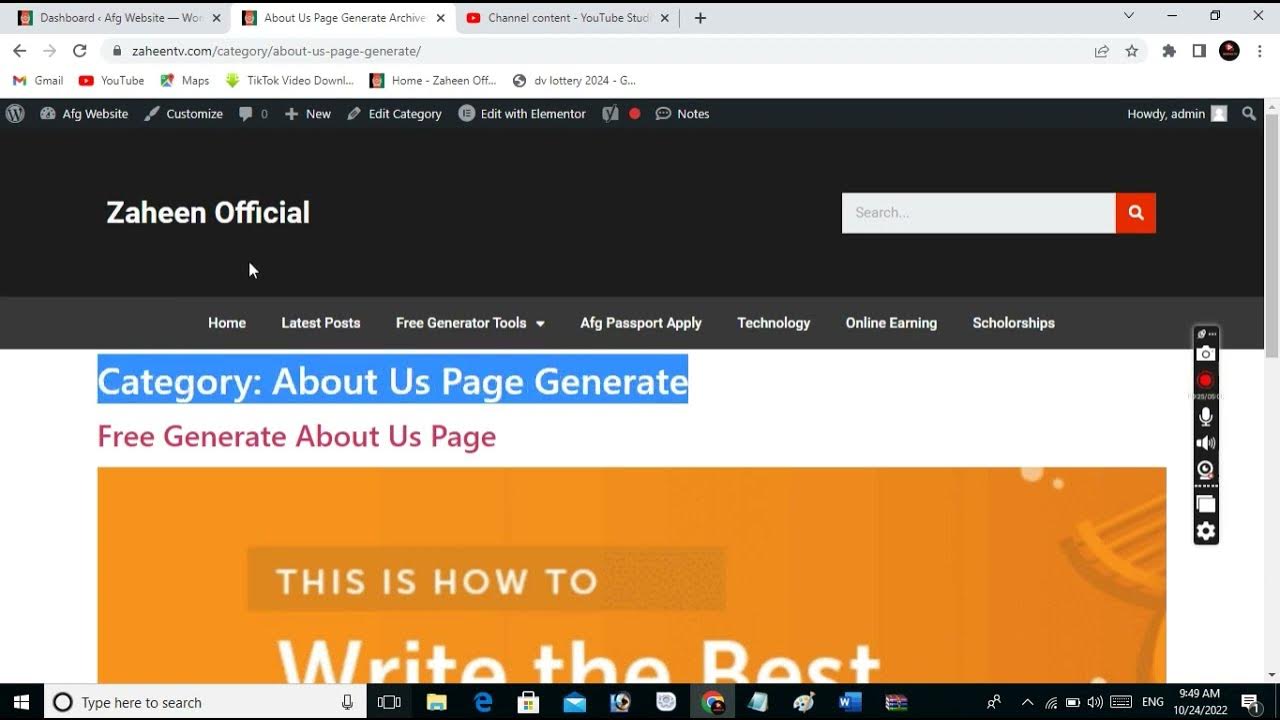 How to Remove category name from wordpress page in english - YouTube