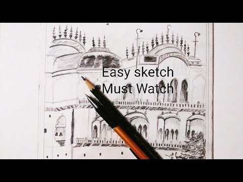 How to Draw Fort step by step|Easy Drawing Of Fort|Sketch and shading ...