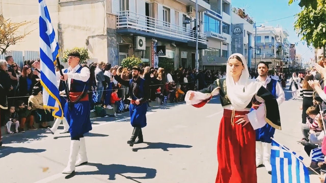 Ρέθυμνο, παρέλαση 25/03/2023 Rethymno, Crete, Kreta , national parade ...