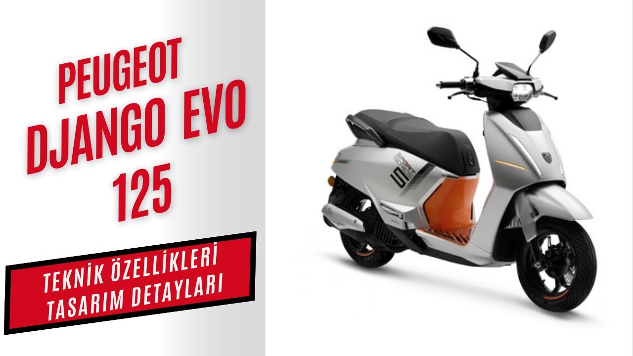 Peugeot Django Evo 125 Sport I Güçlü, Modern, Kullanışlı - YouTube