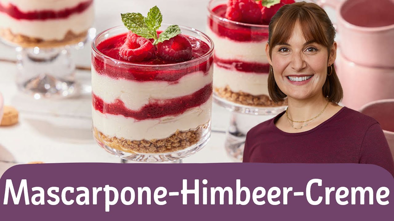 Himbeer-Mascarpone-Dessert – Nachtisch im Glas 😋 | REWE Deine Küche ...